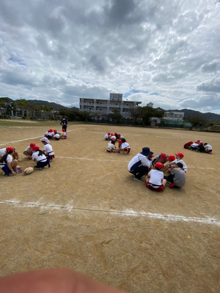 羽地小学校 タグラグビー教室 | デイゴ ラグビースクール公式サイト